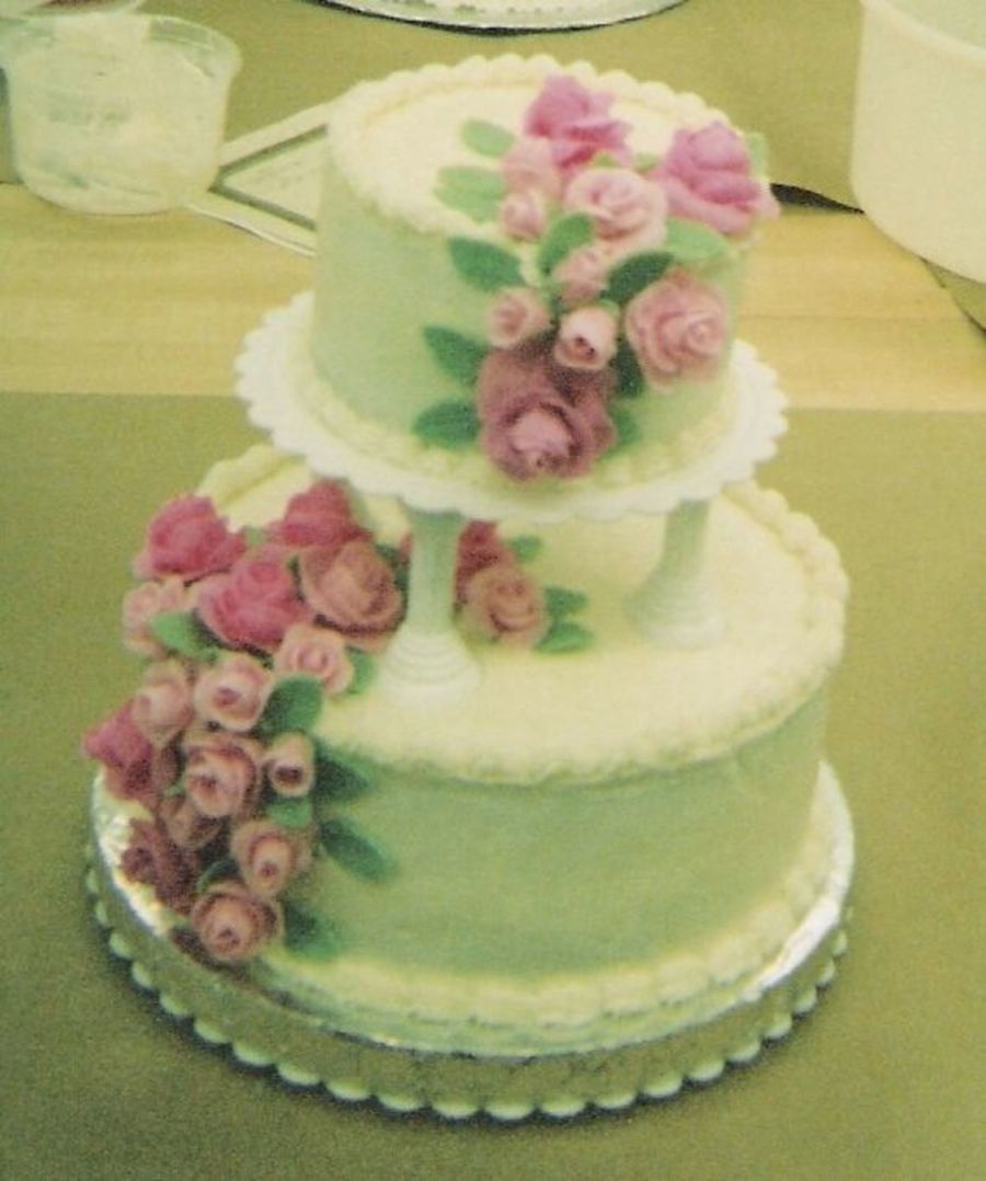 Class Wedding Cake - CakeCentral.com
