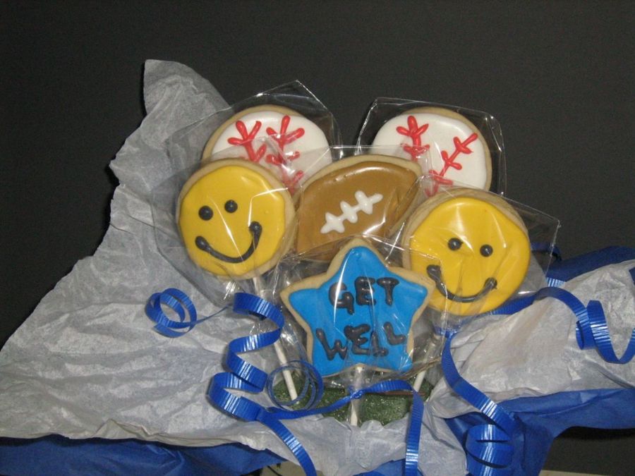 Get Well Cookie Bouquet - CakeCentral.com