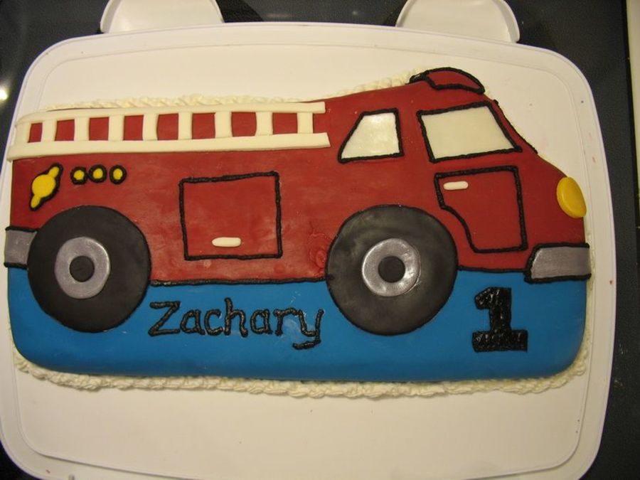 Fire Truck Cake - CakeCentral.com