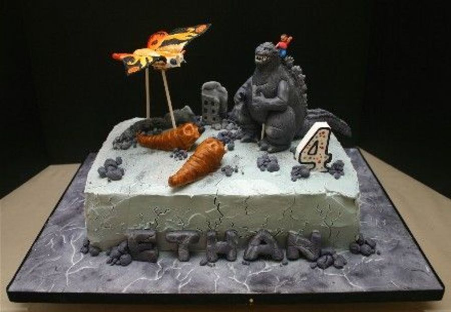 Godzilla Cake! - CakeCentral.com