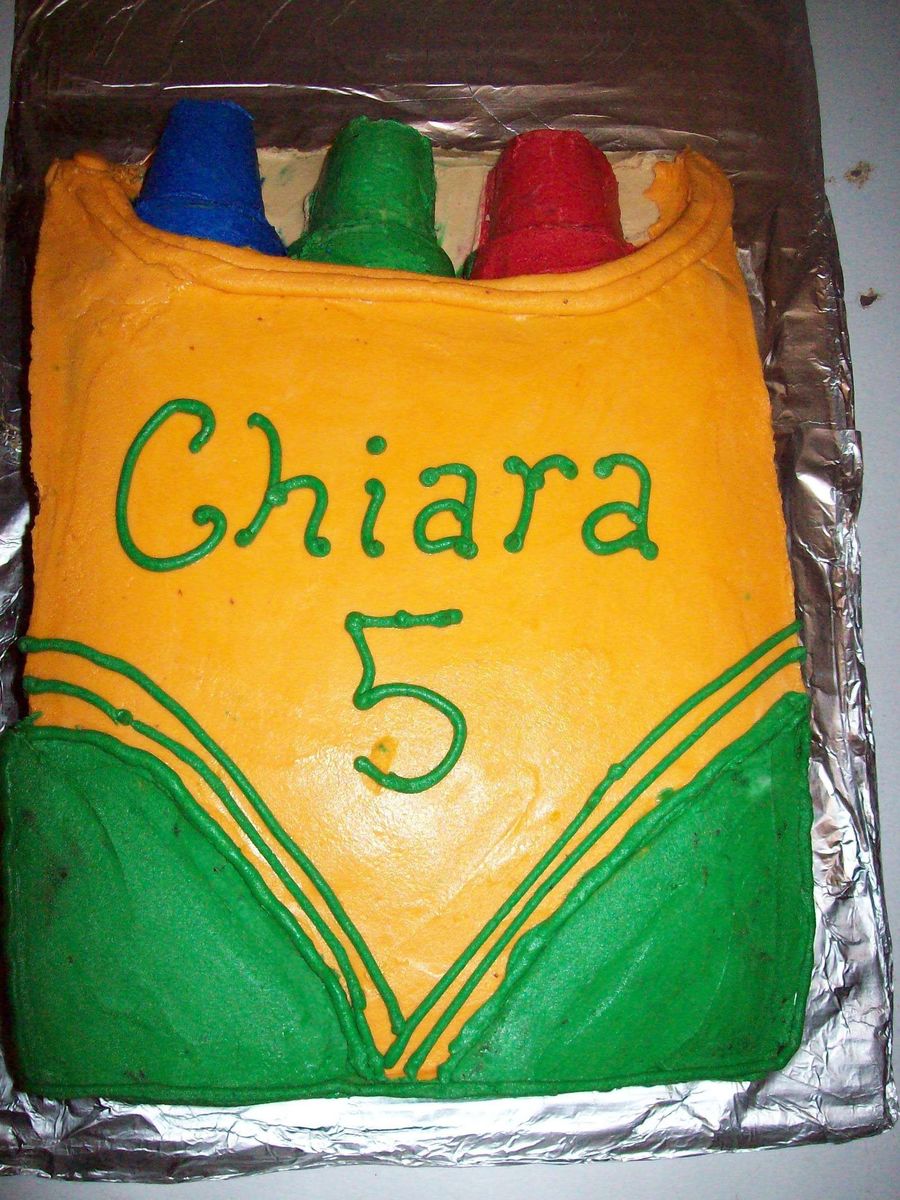 Crayon Box Cake - CakeCentral.com
