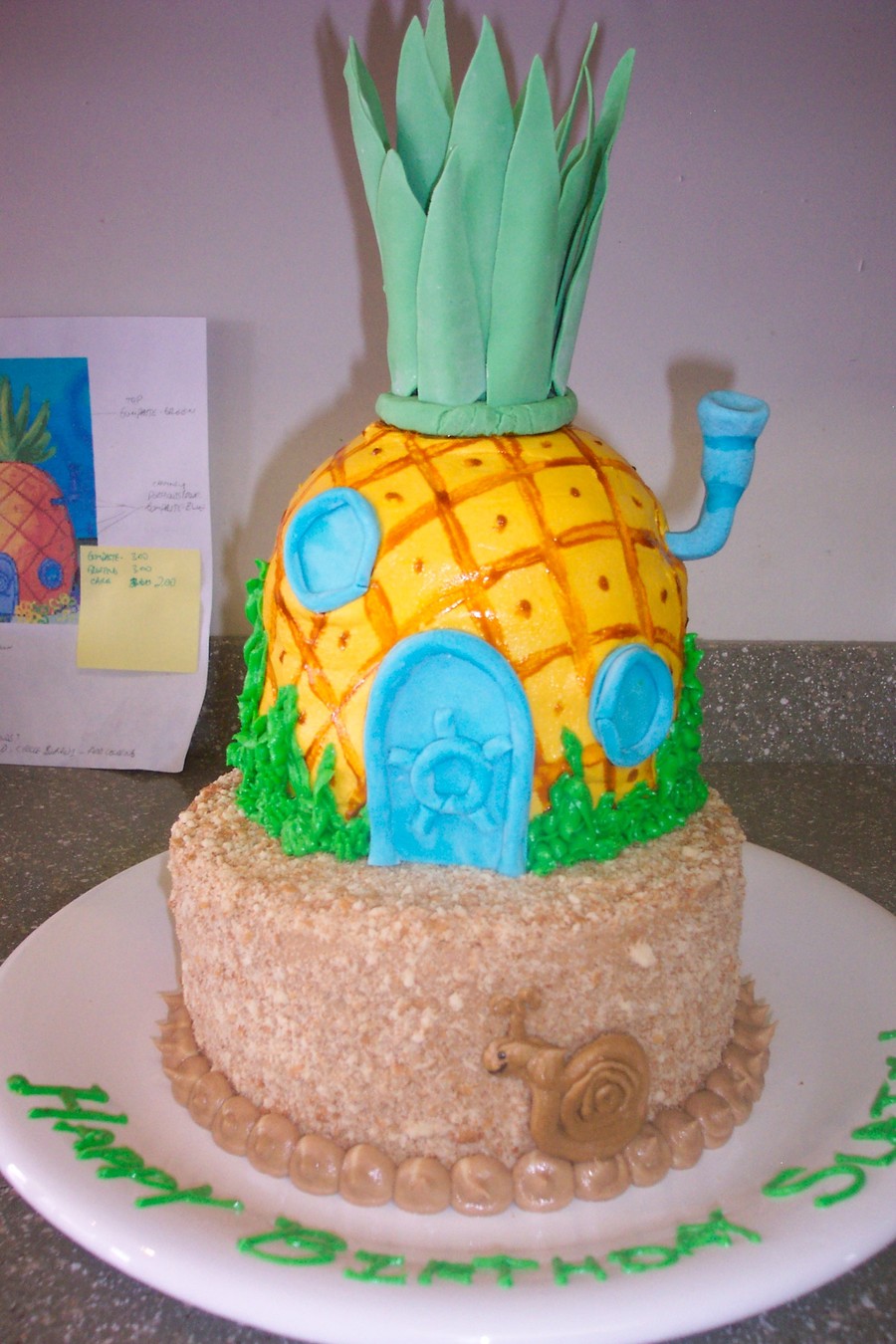Sponge Bob's Pineapple House Cake - CakeCentral.com
