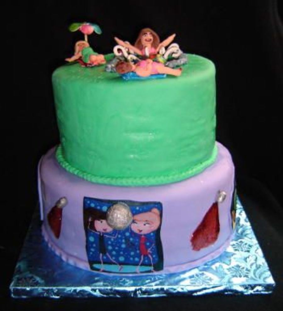 Dance Party/pool Party Cake - CakeCentral.com