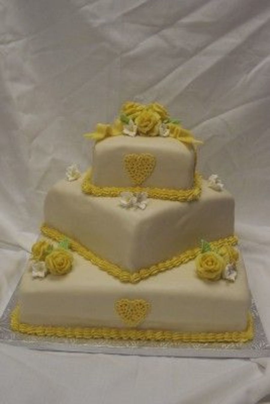Class Wedding Cake - CakeCentral.com