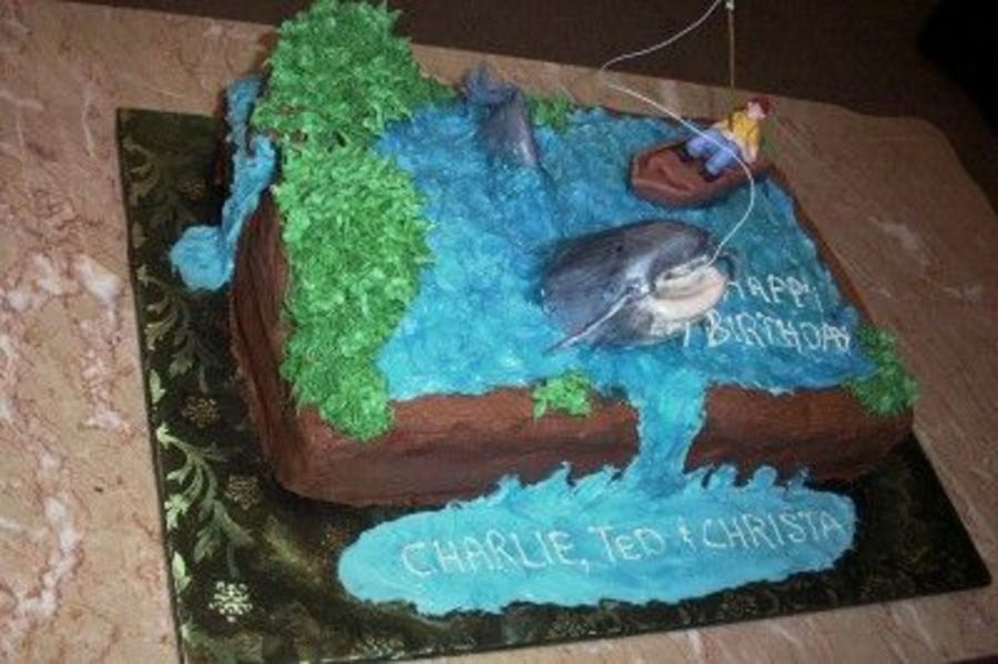 Catfish Cake For 60Th Birthday - CakeCentral.com