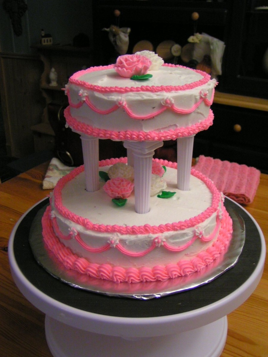 My First Tier Cake - CakeCentral.com