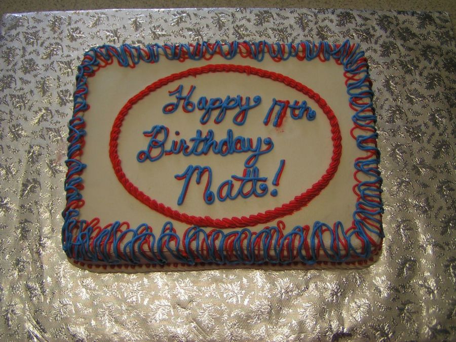 Matt's Birthday Cake - CakeCentral.com