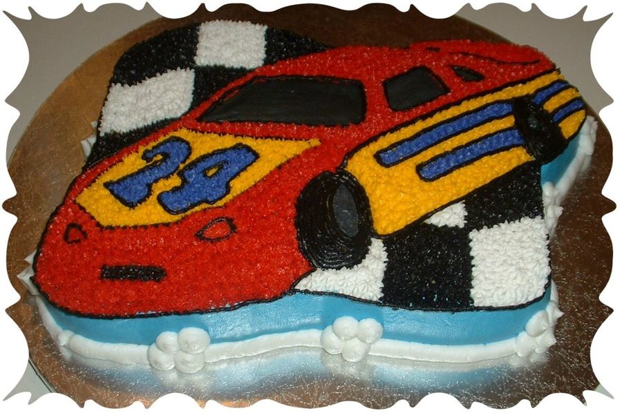 Nascar Birthday Cake - CakeCentral.com