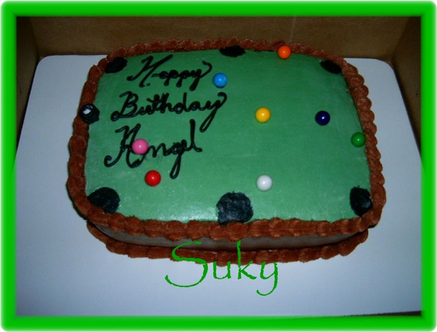 Pool Table - CakeCentral.com