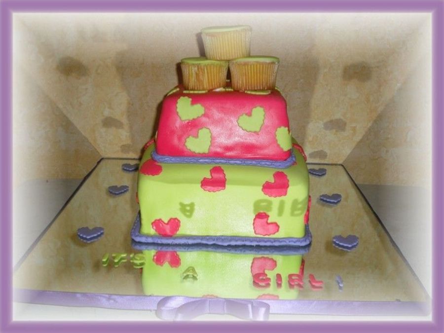 Baby Shower Heart - CakeCentral.com