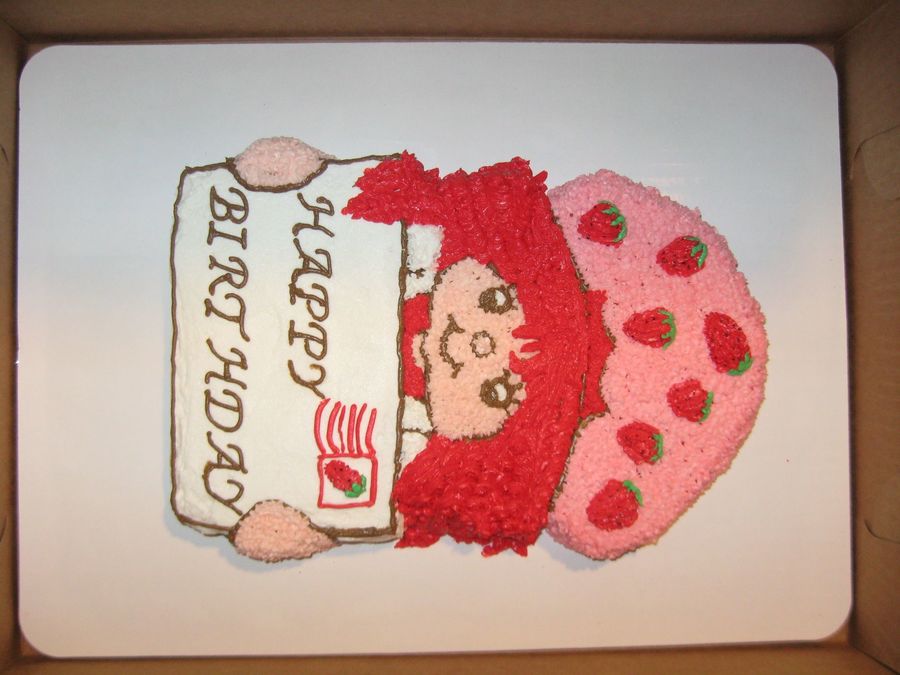 Strawberry Shortcake With Letter - CakeCentral.com