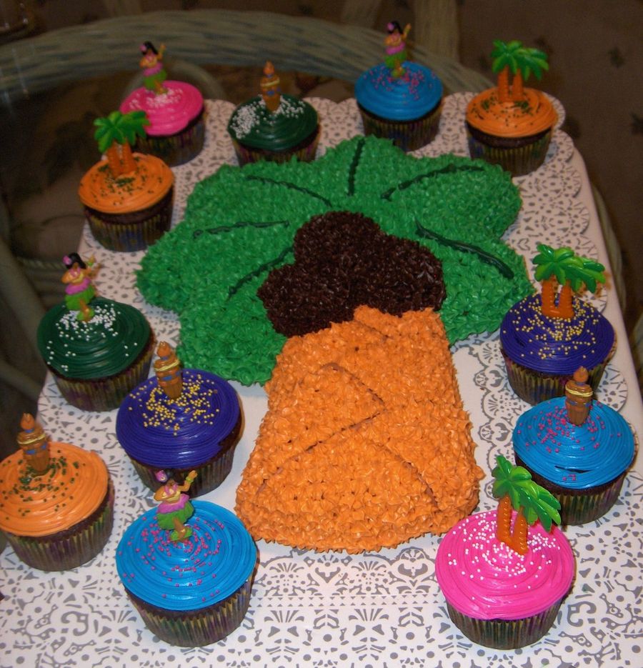 Luau Palm Tree Cake - CakeCentral.com