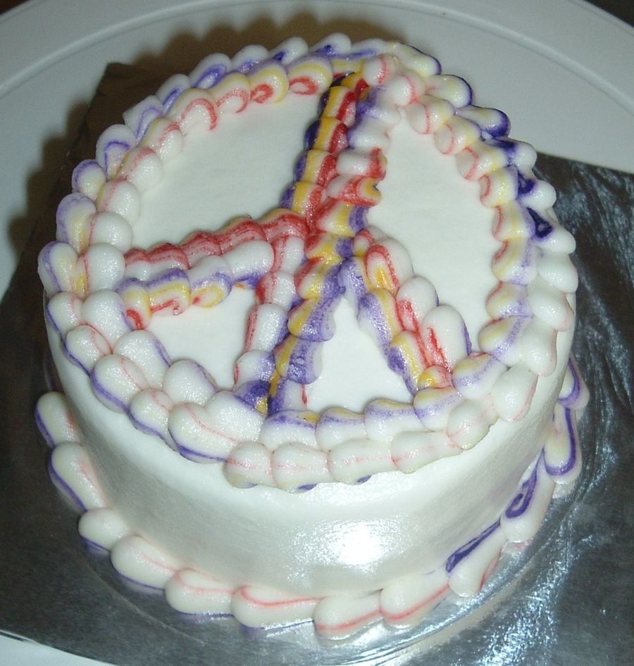 Mini Peace Sign - CakeCentral.com