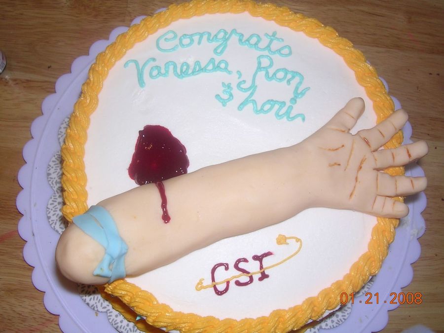 Phlebotomy/ekg Grad Cake - CakeCentral.com