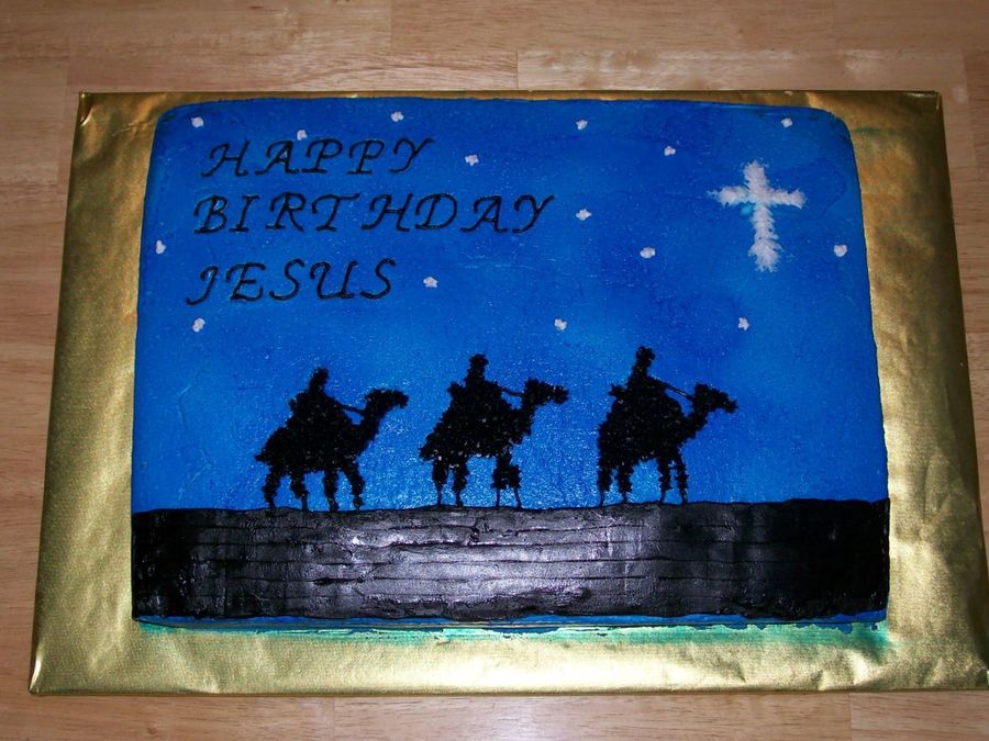 Happy Birthday Jesus Cake - CakeCentral.com