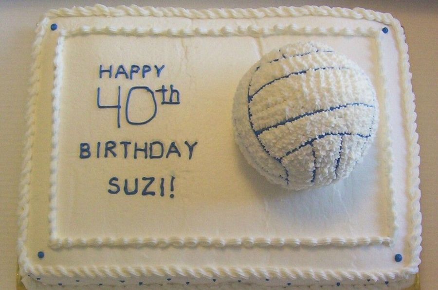 Volleyball Birthday Cake - CakeCentral.com