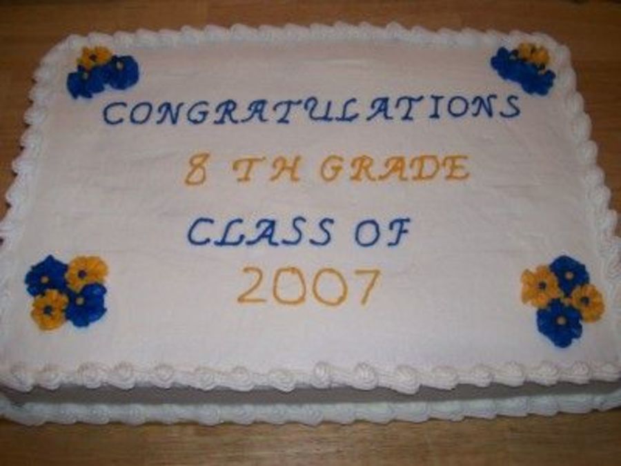 8Th Grade Graduation Cake - CakeCentral.com