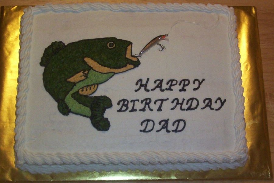 Bass Birthday Cake - CakeCentral.com