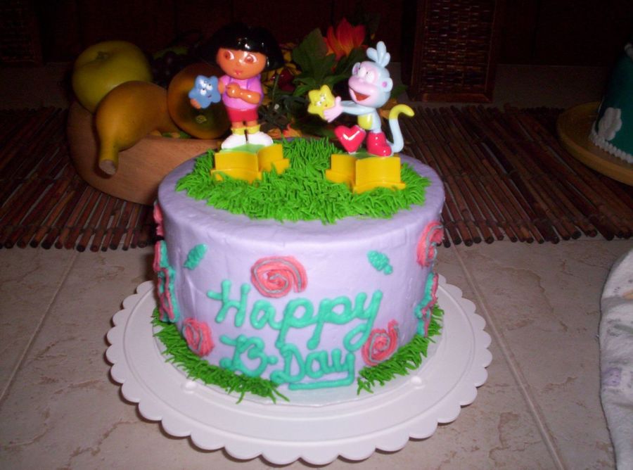 6" Dora Cake - CakeCentral.com