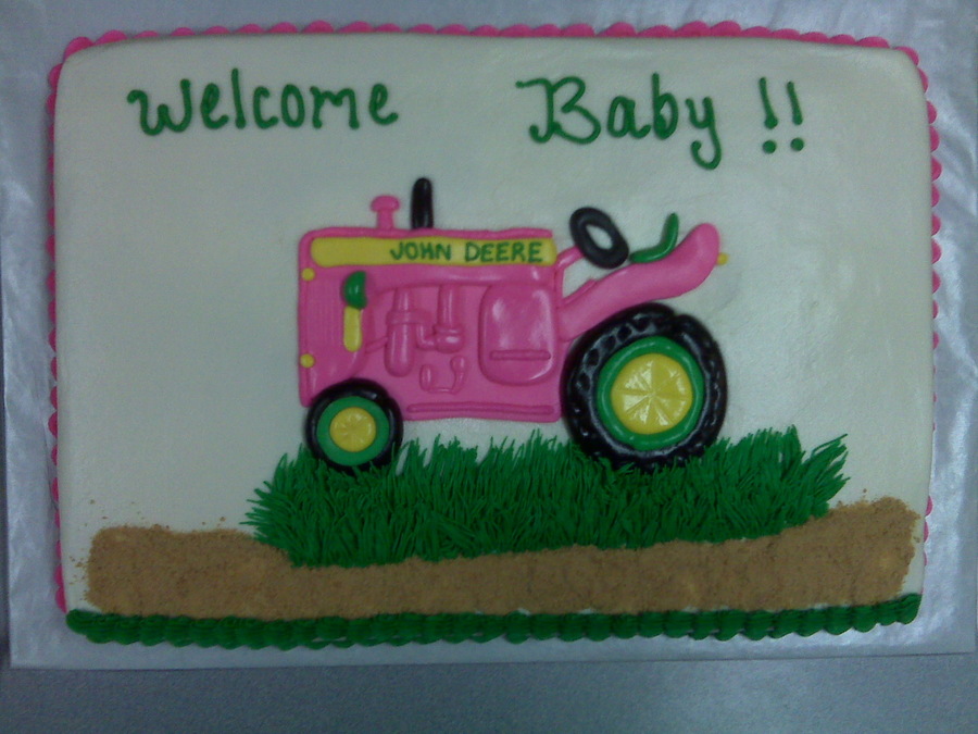 John Deere Babyshower Cake - CakeCentral.com