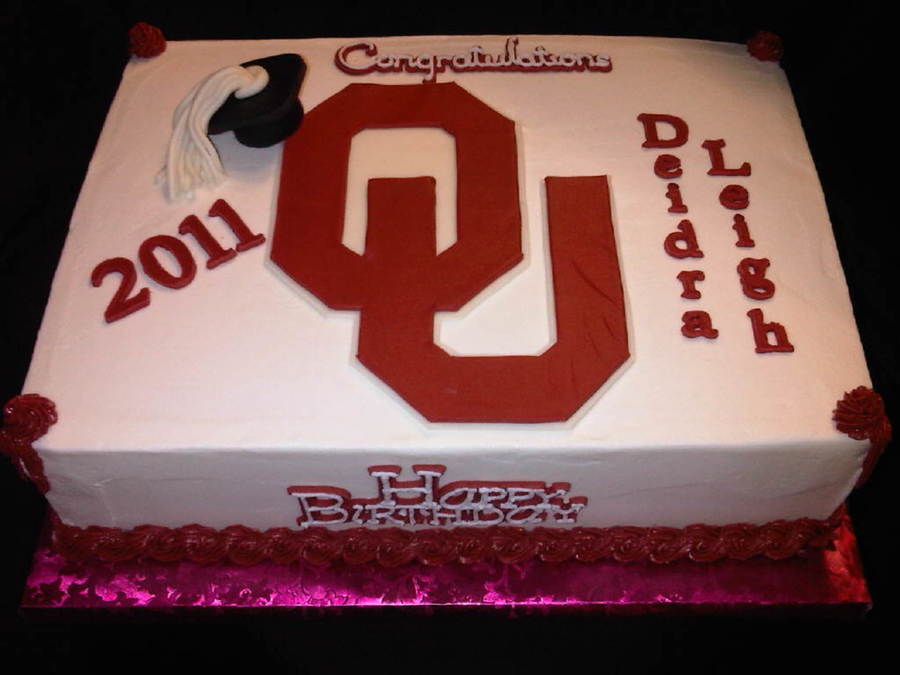 Ou Graduation Cake - CakeCentral.com