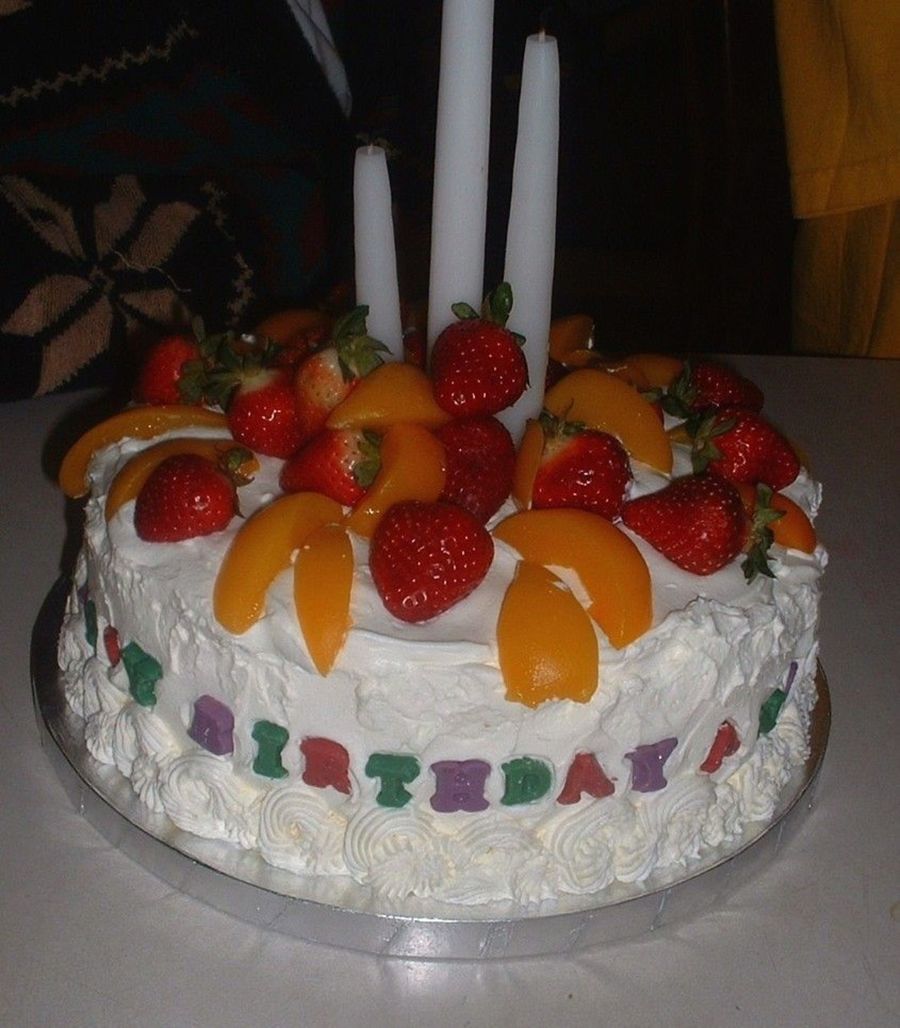 Fresh Fruits Birthday Cake - CakeCentral.com