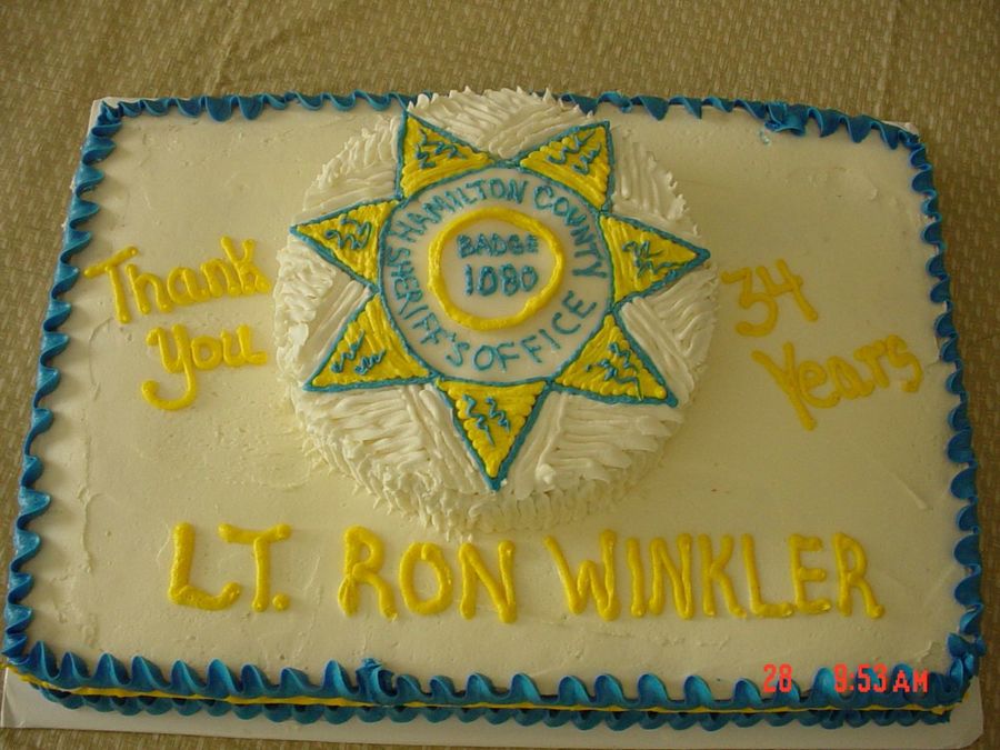 Police Retirement Cake - CakeCentral.com
