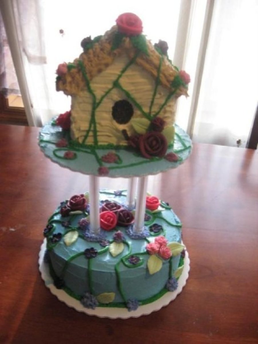 Birdhouse Cake - CakeCentral.com