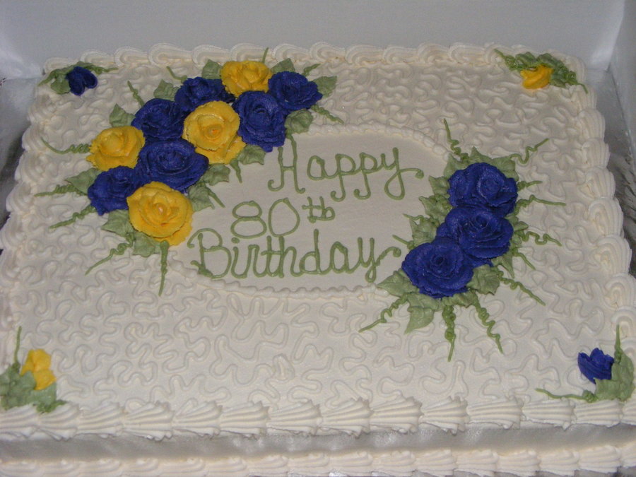 80Th Birthday - CakeCentral.com
