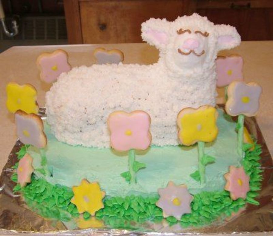 Lamb Easter/spring Cake - CakeCentral.com