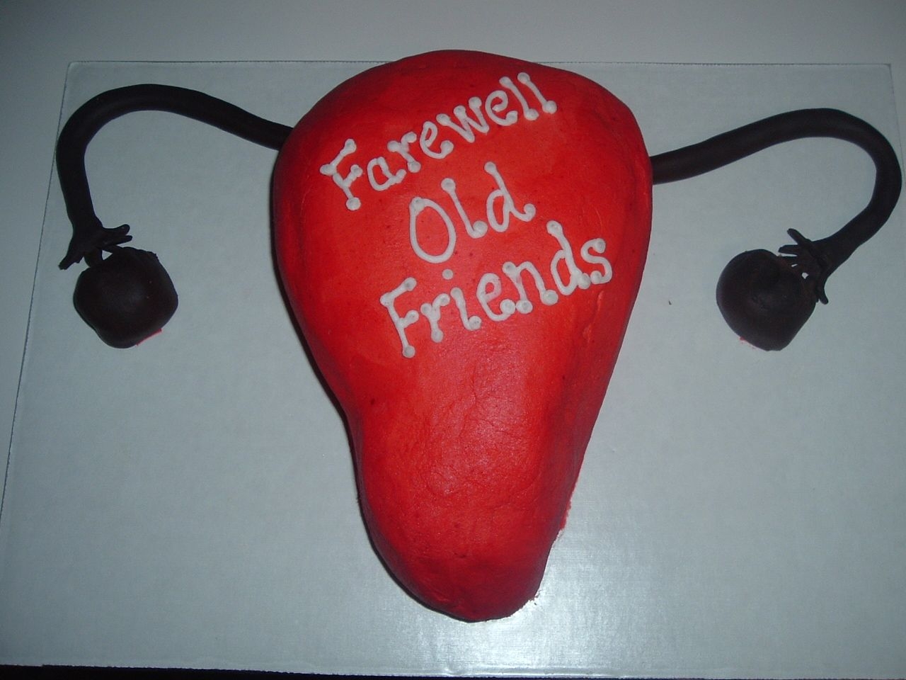 Uterus/ovaries/hysterectomy Cake - CakeCentral.com