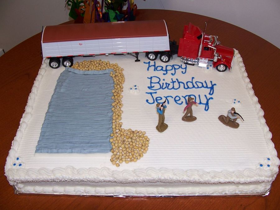 Soy Bean Silo Birthday Cake - CakeCentral.com