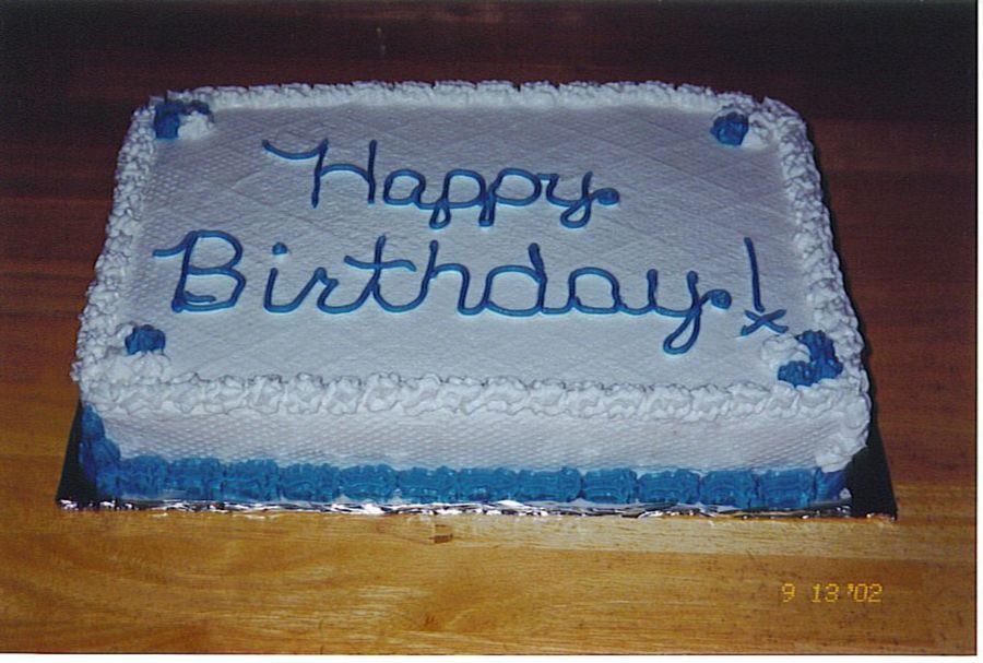 Plain Birthday Cake - CakeCentral.com