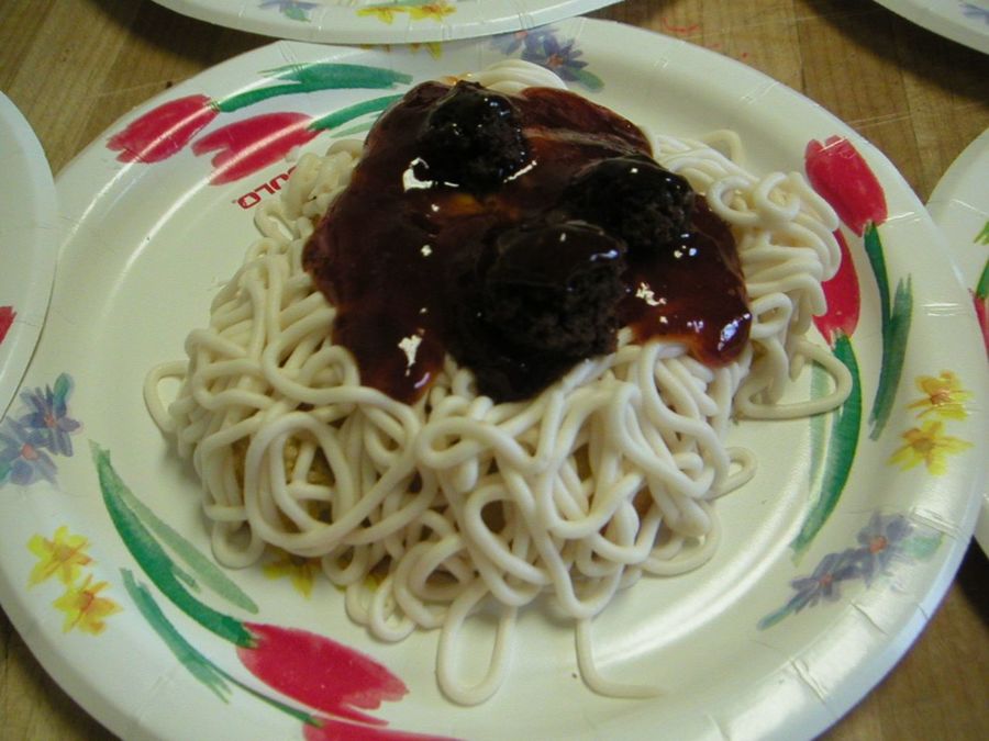 Spaghetti Cake...mini Size - CakeCentral.com