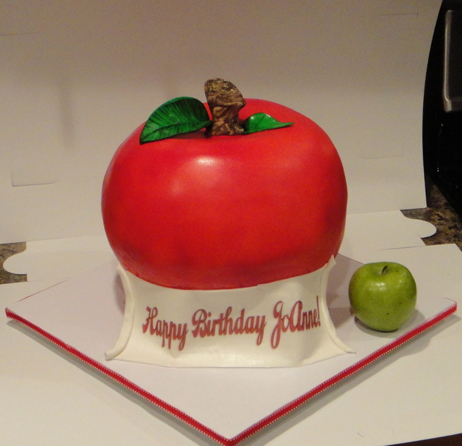 Giant Apple Birthday Cake - CakeCentral.com