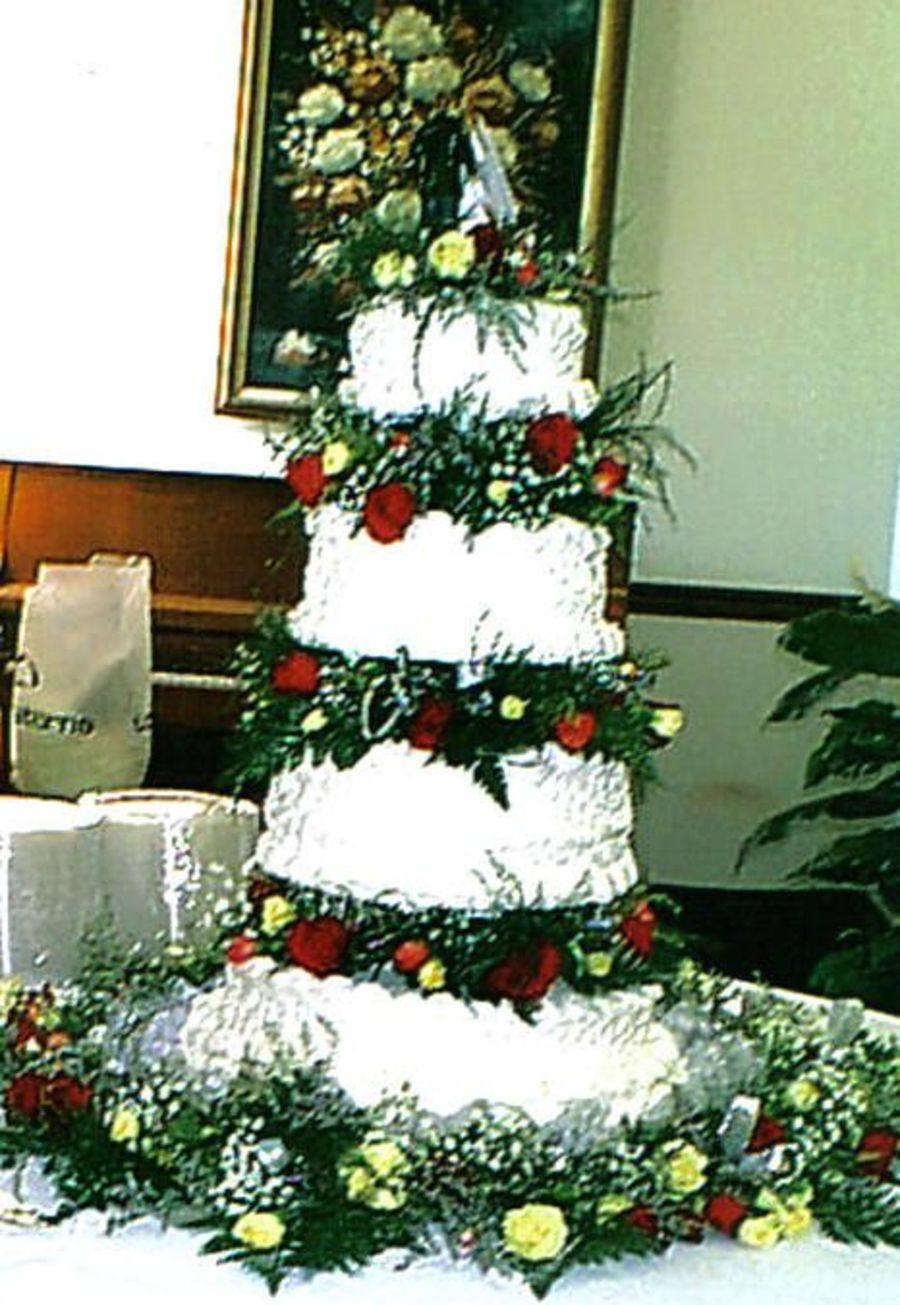 4 Tier Wedding Cake - CakeCentral.com