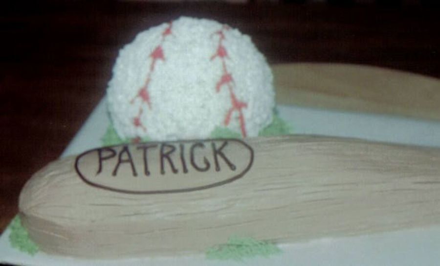 Baseball And Bat - CakeCentral.com