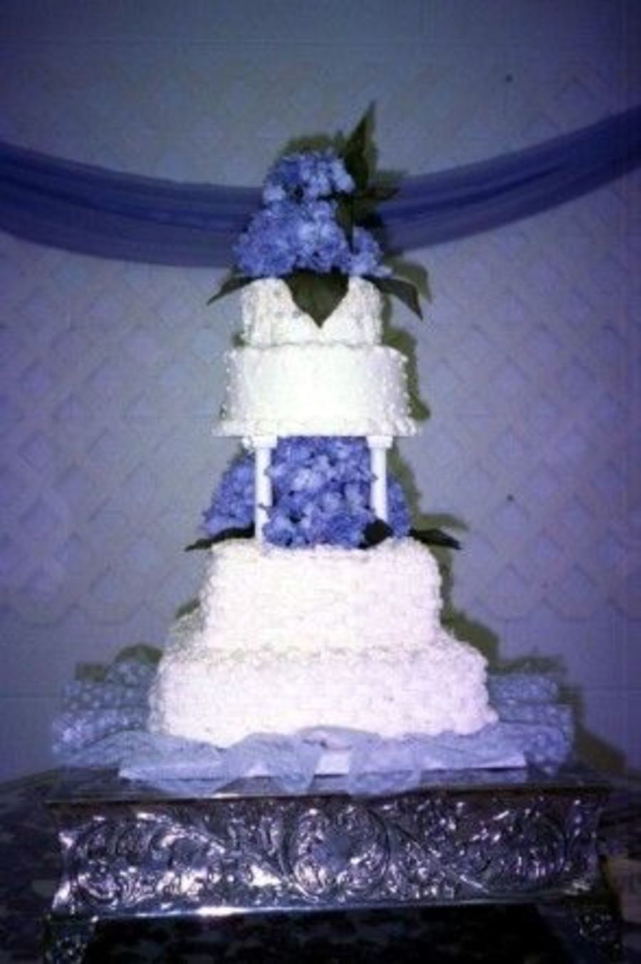 Hydrangea Wedding Cake - CakeCentral.com