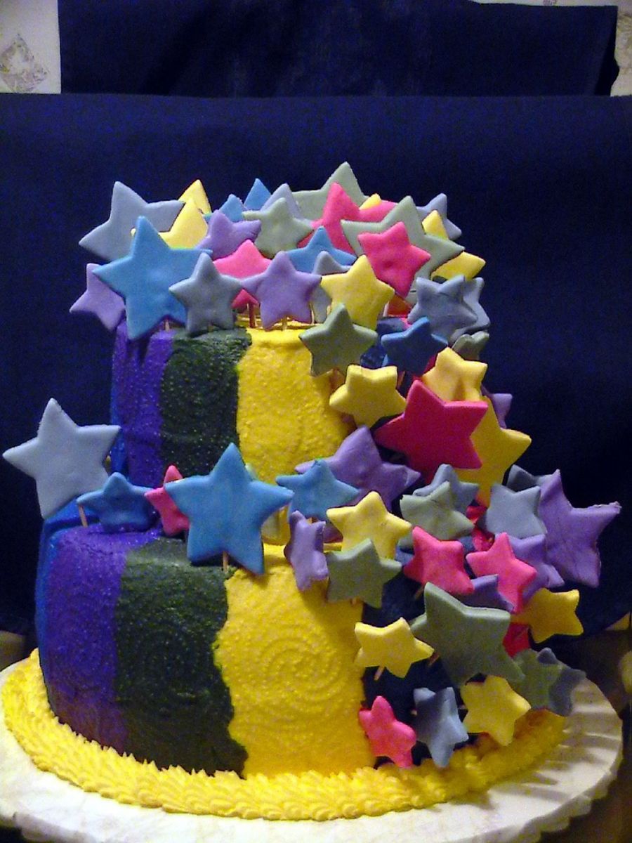 Stars Birthday Cake - CakeCentral.com