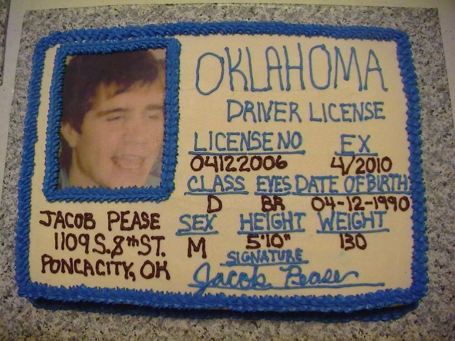 Drivers License - CakeCentral.com