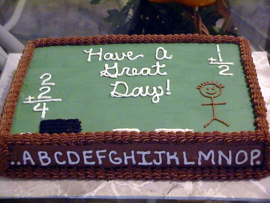 Chalkboard Cake - CakeCentral.com