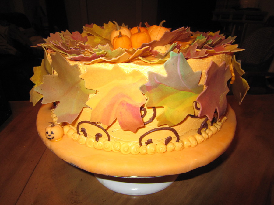 Fall-Themed Cake - CakeCentral.com