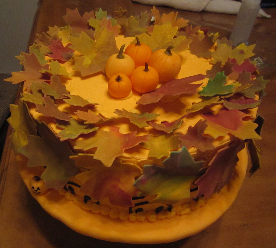 Fall-Themed Cake - CakeCentral.com