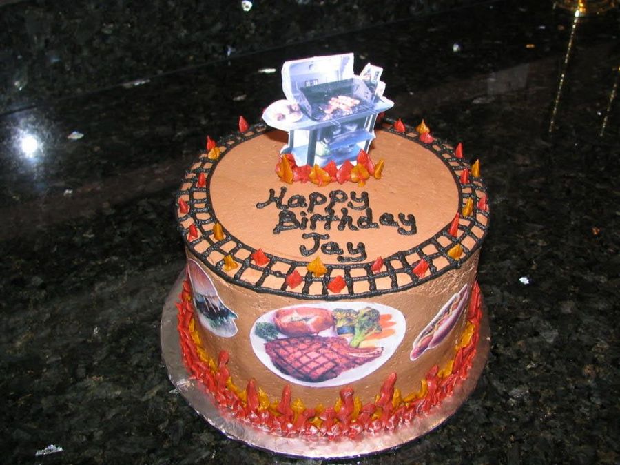 The Grillmaster Birthday Cake - CakeCentral.com