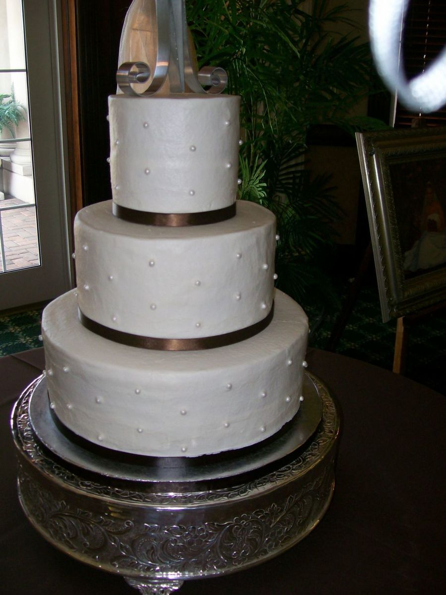 Christopher And Kimberly Wedding Cake - CakeCentral.com