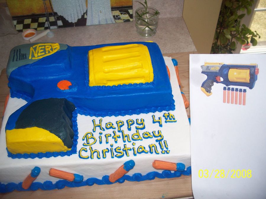 Nerf Gun - CakeCentral.com