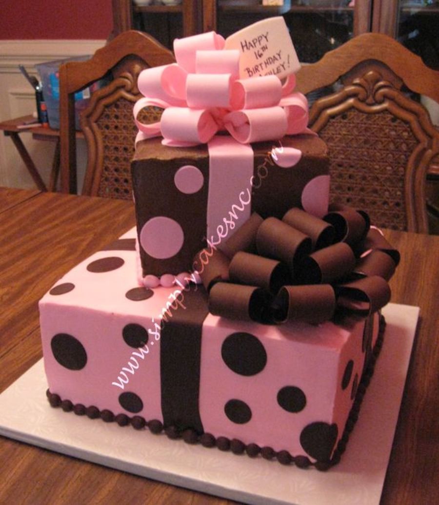 Buttercream Stacked Presents - CakeCentral.com