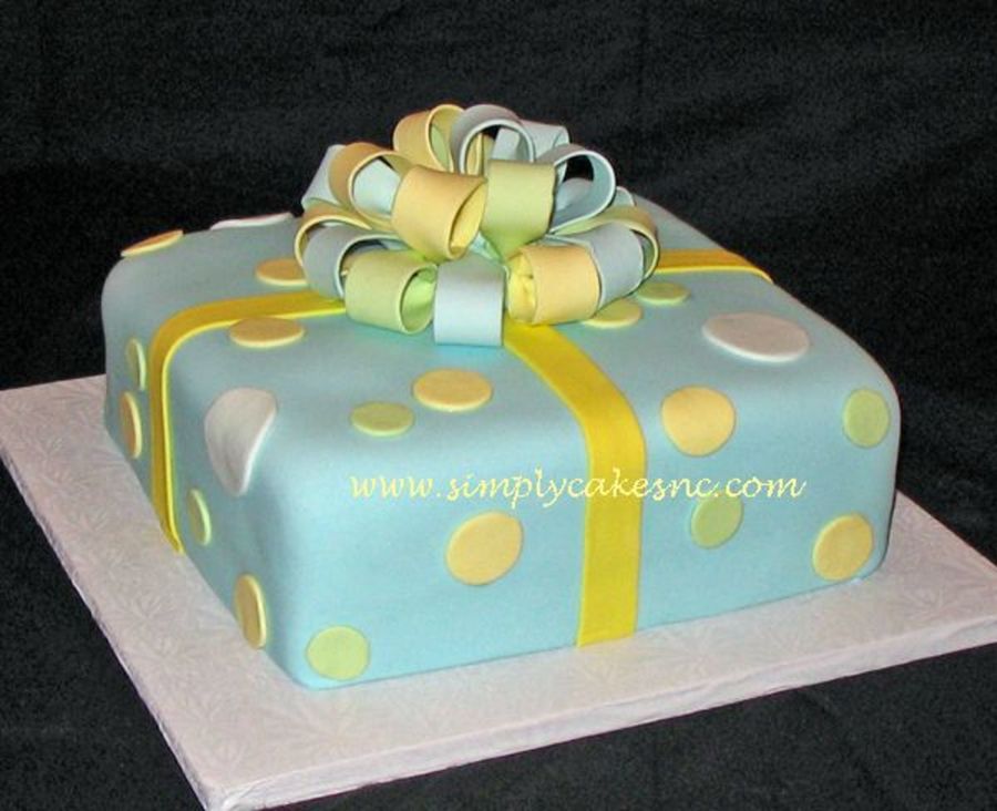 Fondant Present Cake - CakeCentral.com