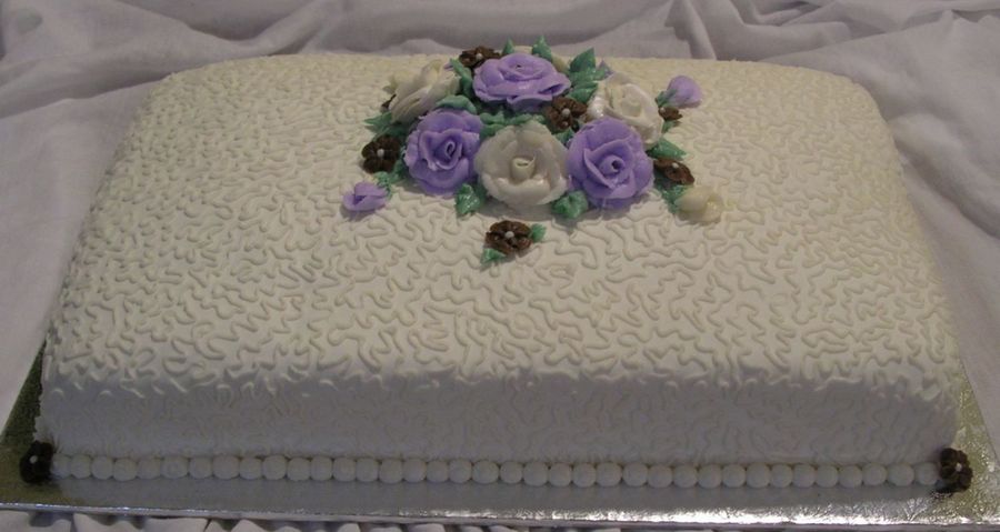 Additional Slab Cake For The Wedding - CakeCentral.com