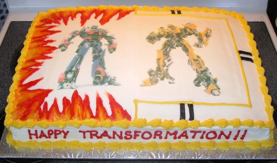 Optimus Prime And Bumblebee Transformers - CakeCentral.com